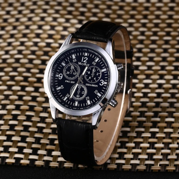 Accessories | New Luxury Mens Analog Leather Quartz Watch | Poshmark